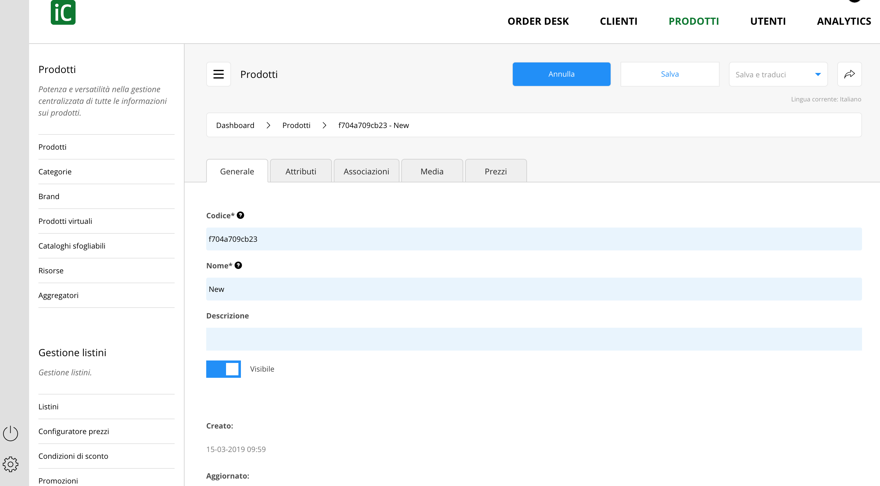 Prodotti – Unisales Helpdesk